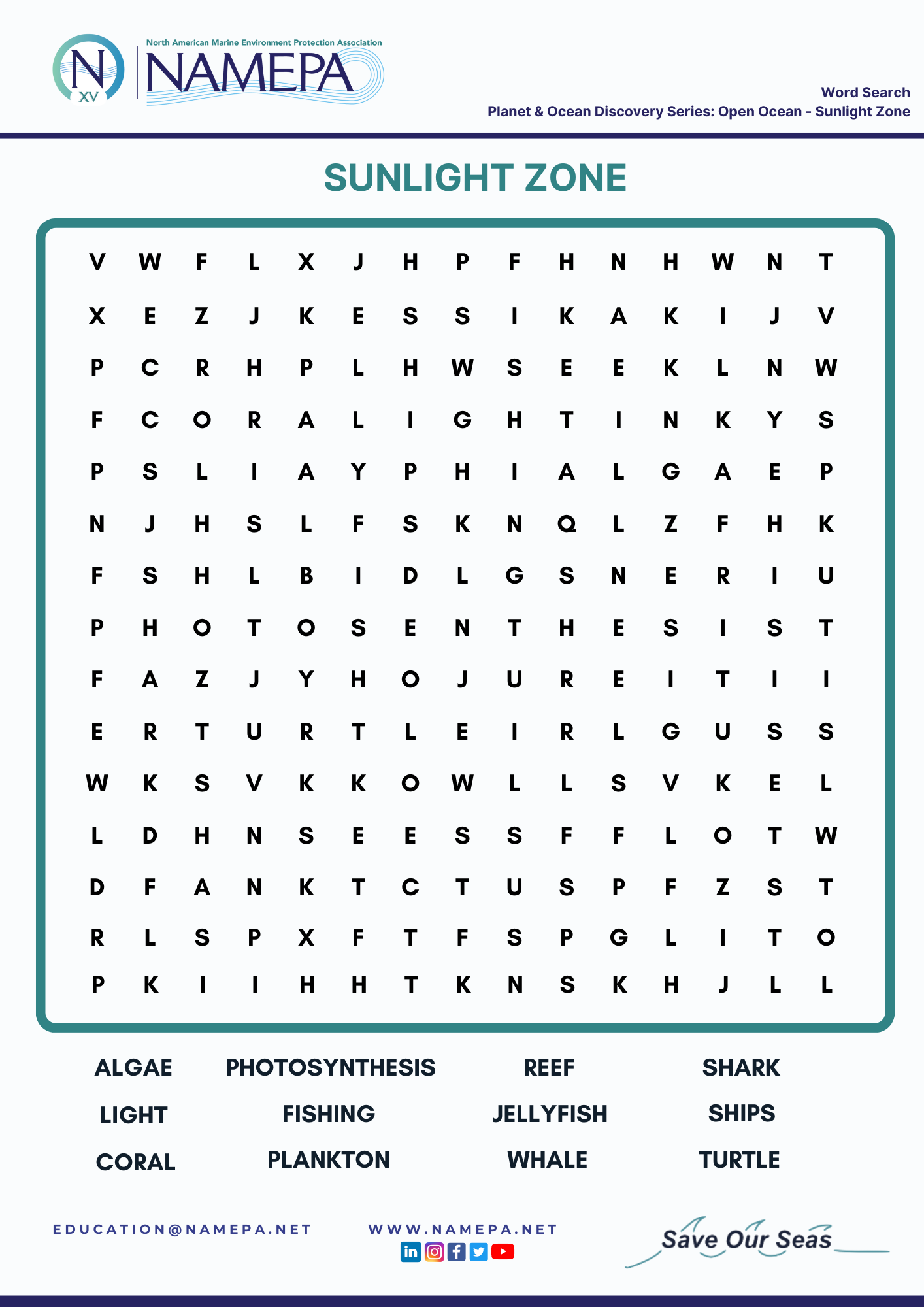 Sunlight Zone - NAMEPA