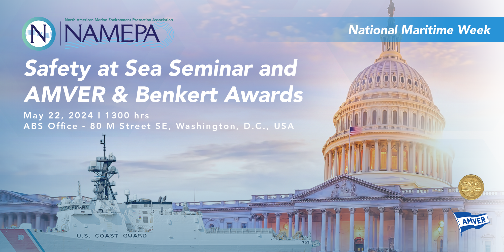 2024 Safety at Sea Seminar and AMVER & Benkert Awards - NAMEPA